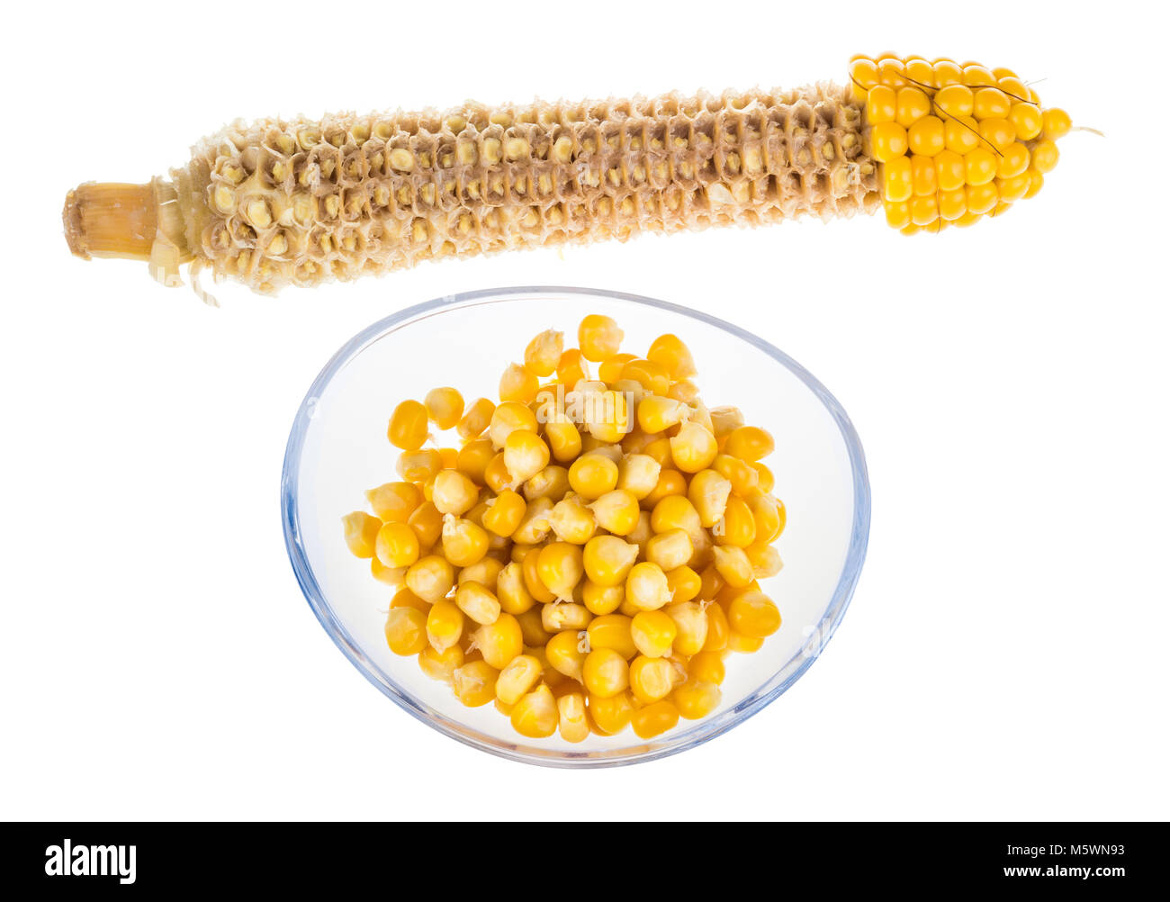 Empty corn cob Cut Out Stock Images & Pictures - Alamy