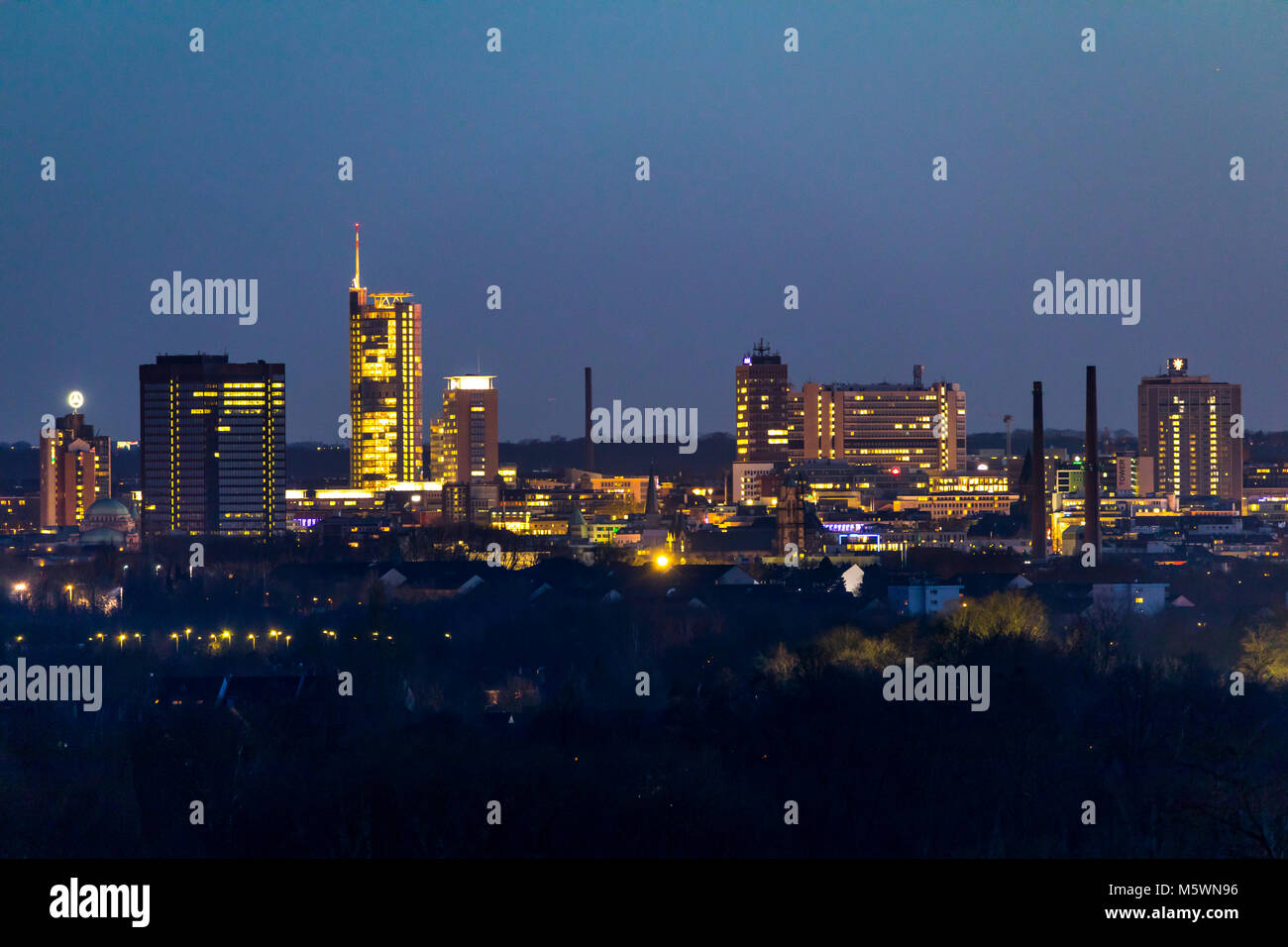 Skyline downtown essen city hi-res stock photography and images - Alamy