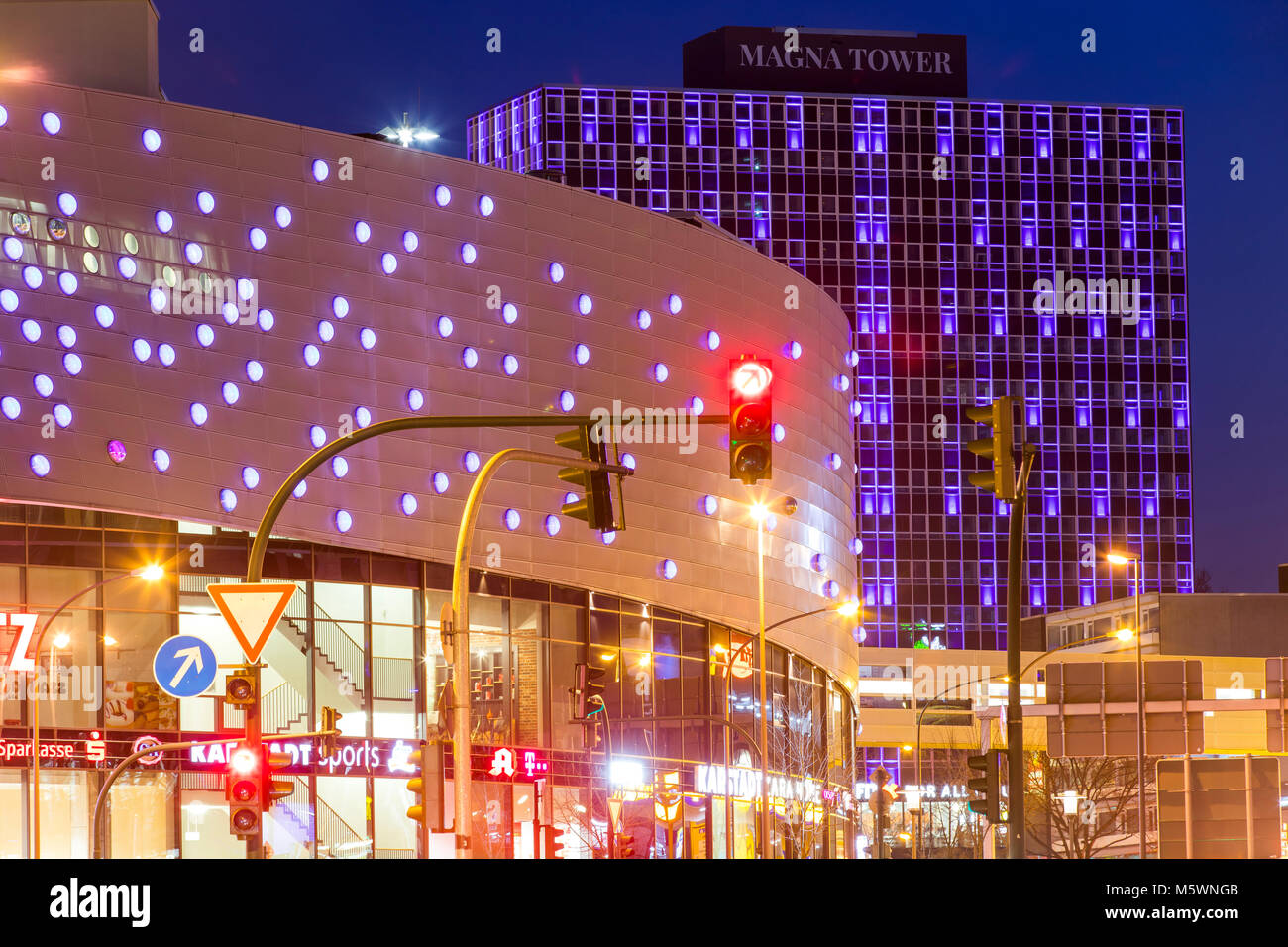 Berliner Platz, square, in the city center of Essen, Germany, Limbecker ...