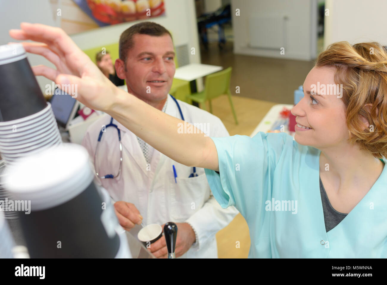 doctors having a coffee break Stock Photo - Alamy