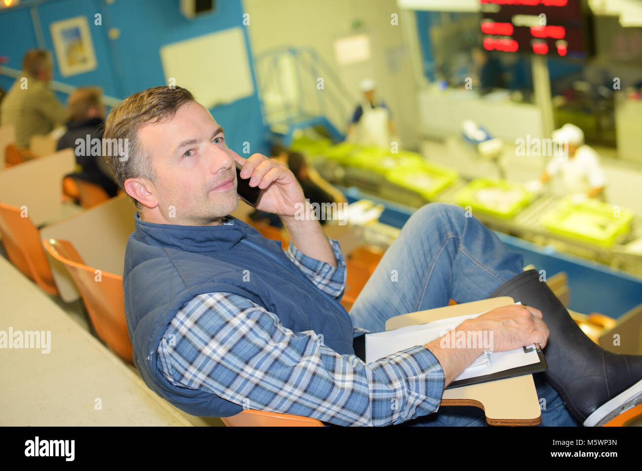 receiving a call Stock Photo - Alamy