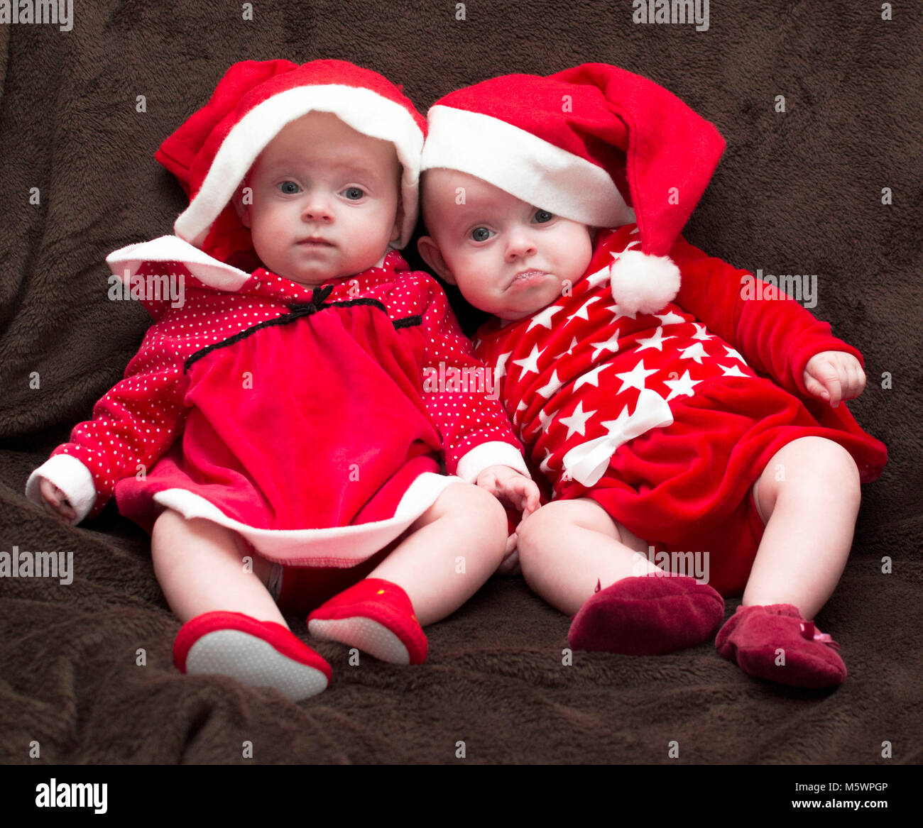 cute babies twins girls Stock Photo - Alamy
