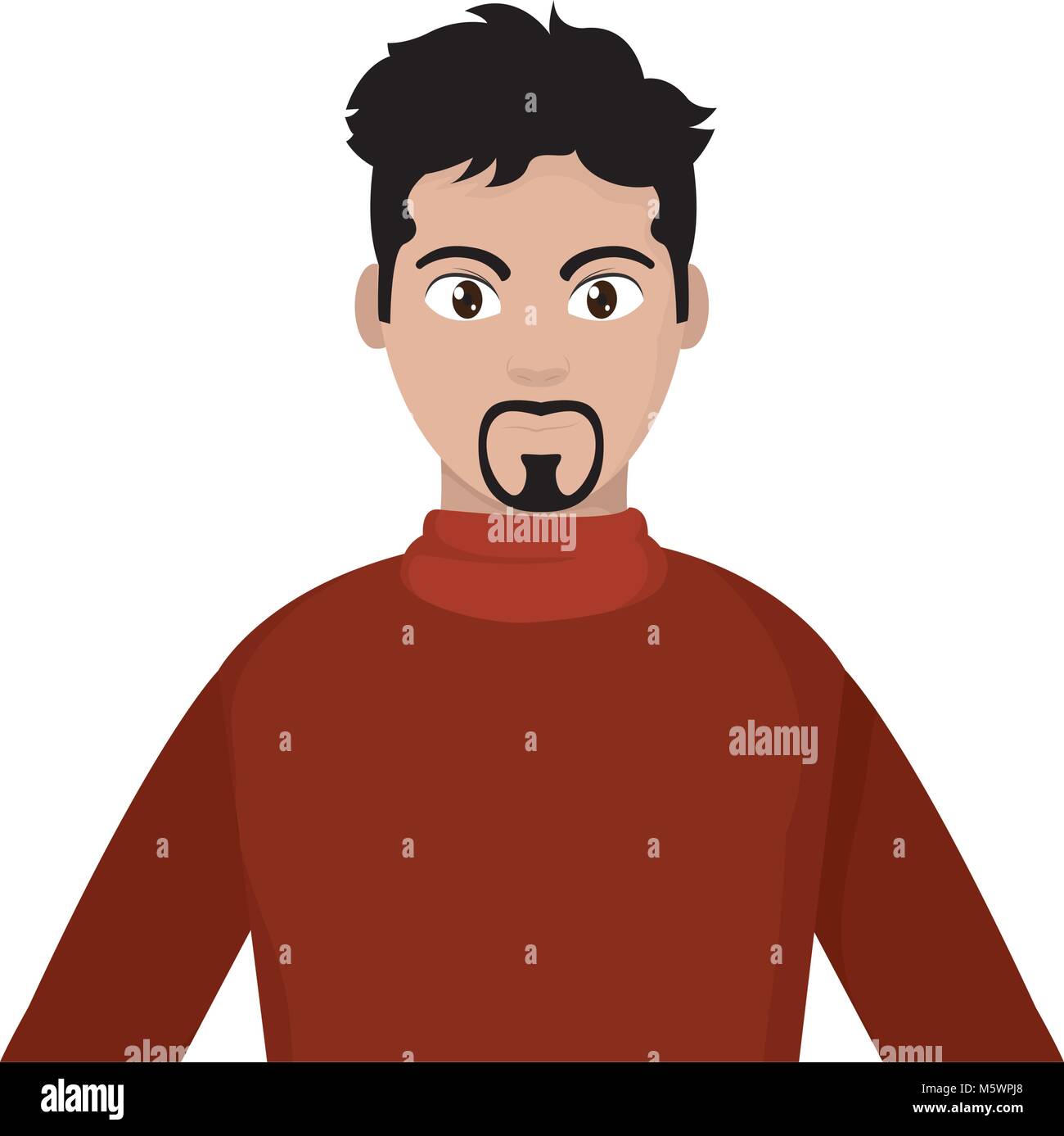 avatar man with shirt design and hairstyle Stock Vector Image & Art - Alamy