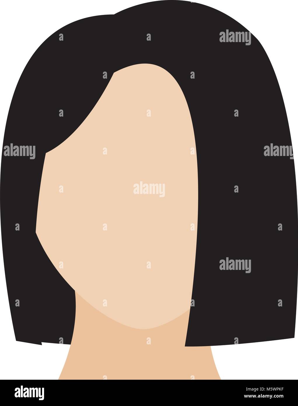 avatar woman head with default face Stock Vector Image & Art - Alamy