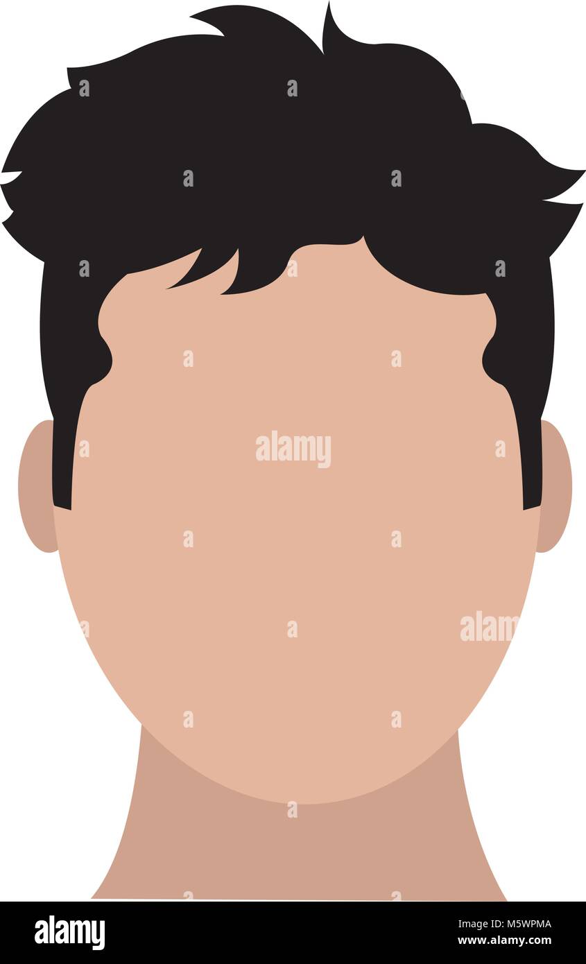 avatar man head with default face Stock Vector Image & Art - Alamy