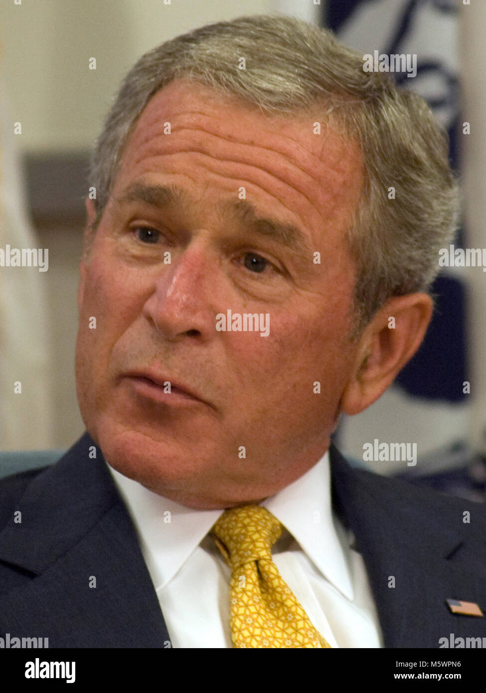President George W. Bush attends a meeting with Congressional, Federal ...