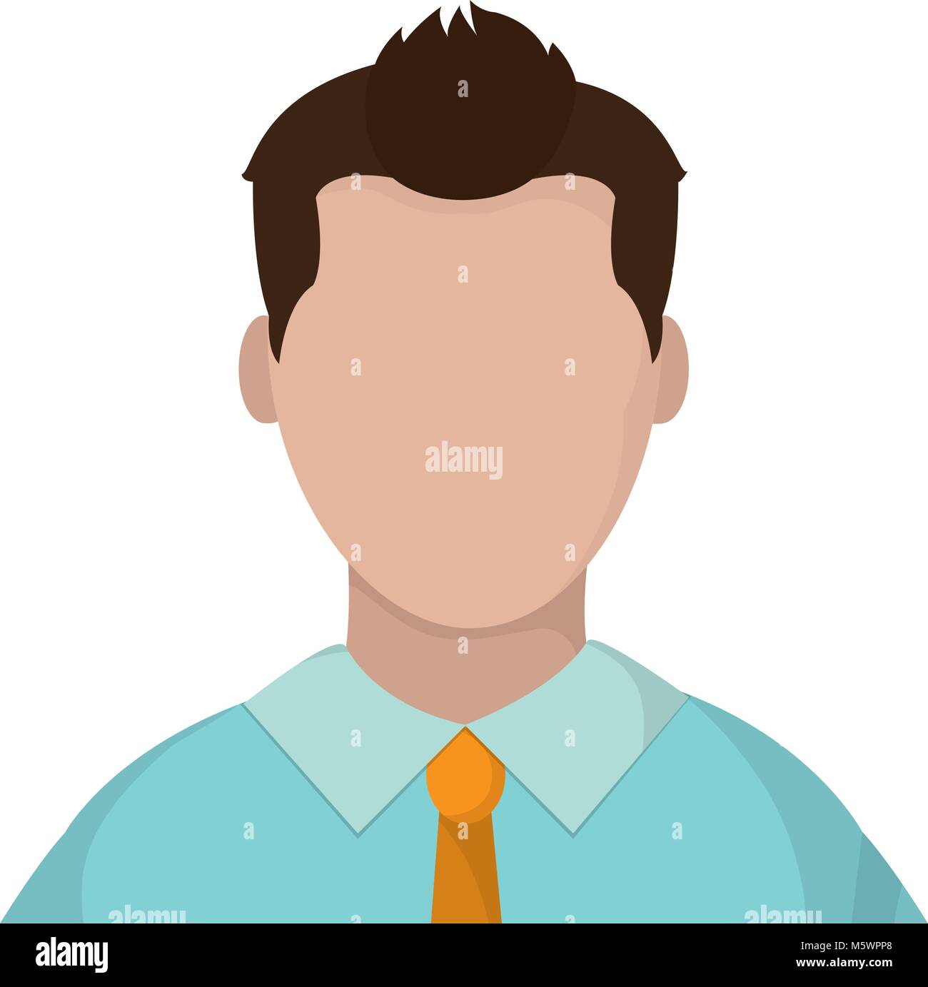 Businessman faceless profile Stock Vector Images - Alamy