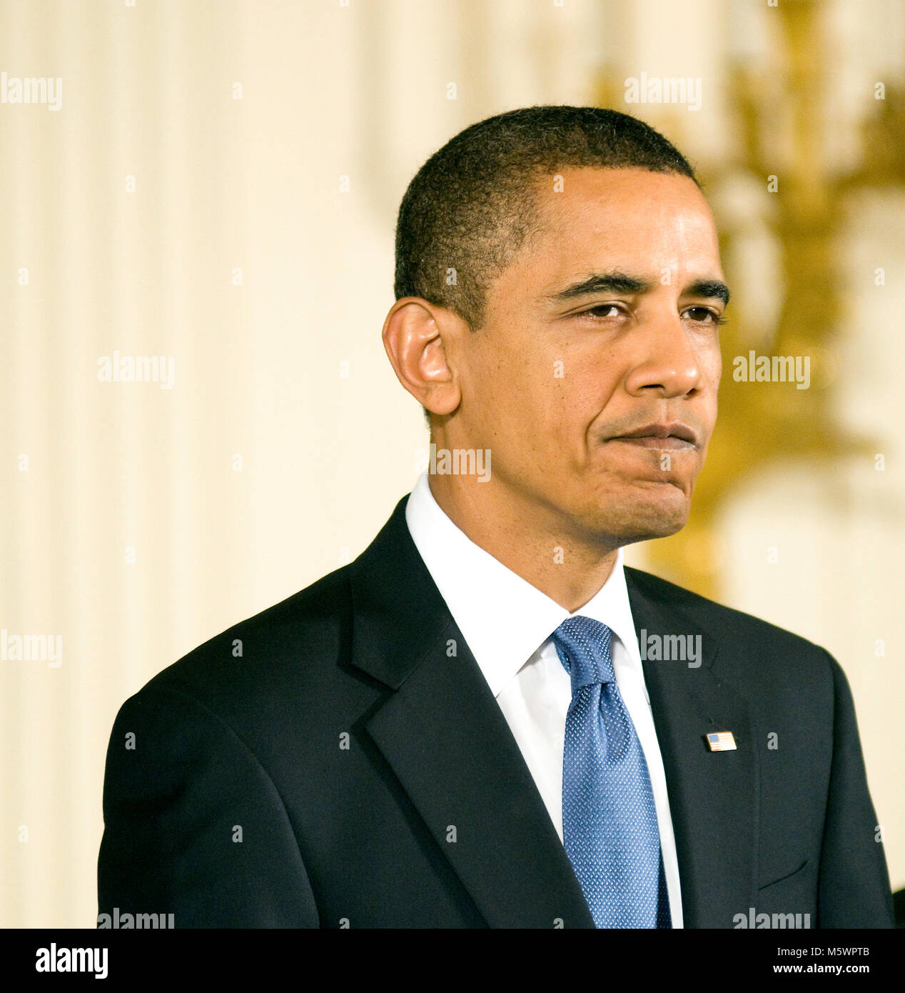 The White House-President Obama address a gathering of military and ...