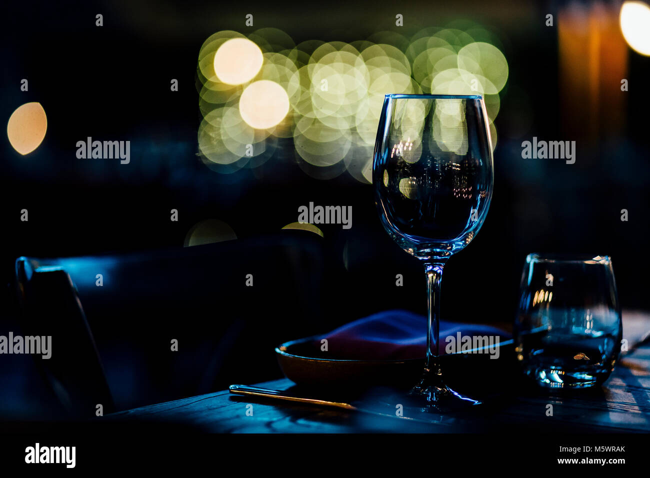 Luxury table settings for fine dining with and glassware, beautiful ...