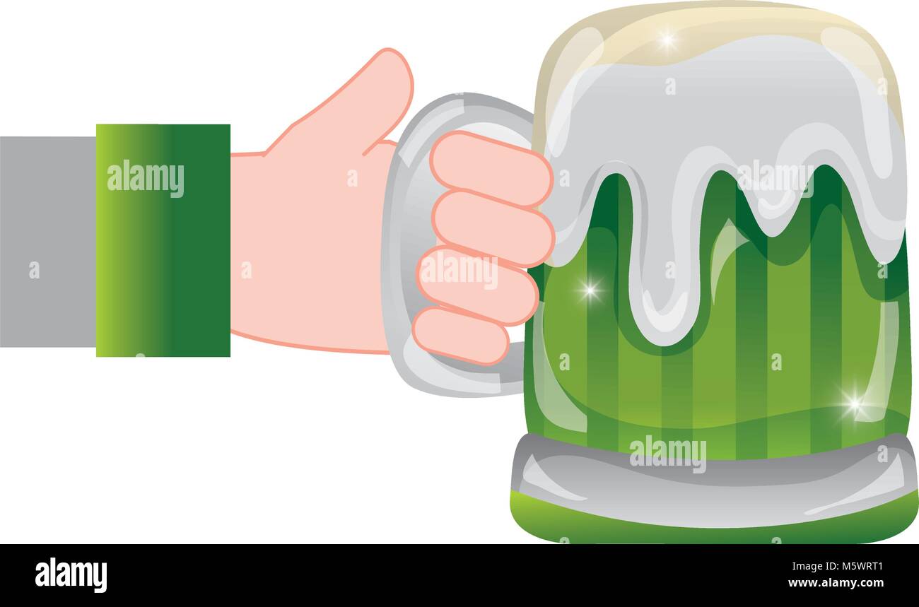 Man drinking mug beer Stock Vector Images - Alamy