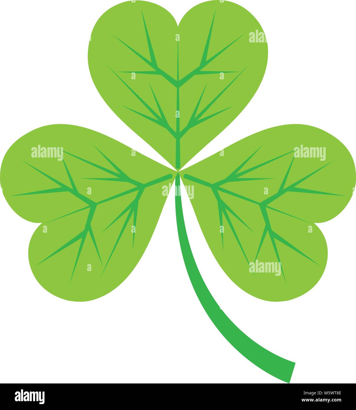 color clover plant with nature leaves design Stock Vector Image & Art ...