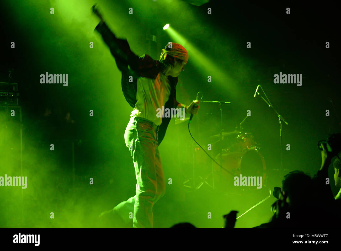 BARCELONA - FEB 15: The Garden (band) perform in concert at Apolo venue ...