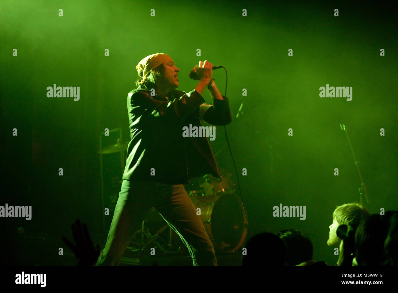 BARCELONA - FEB 15: The Garden (band) perform in concert at Apolo venue ...