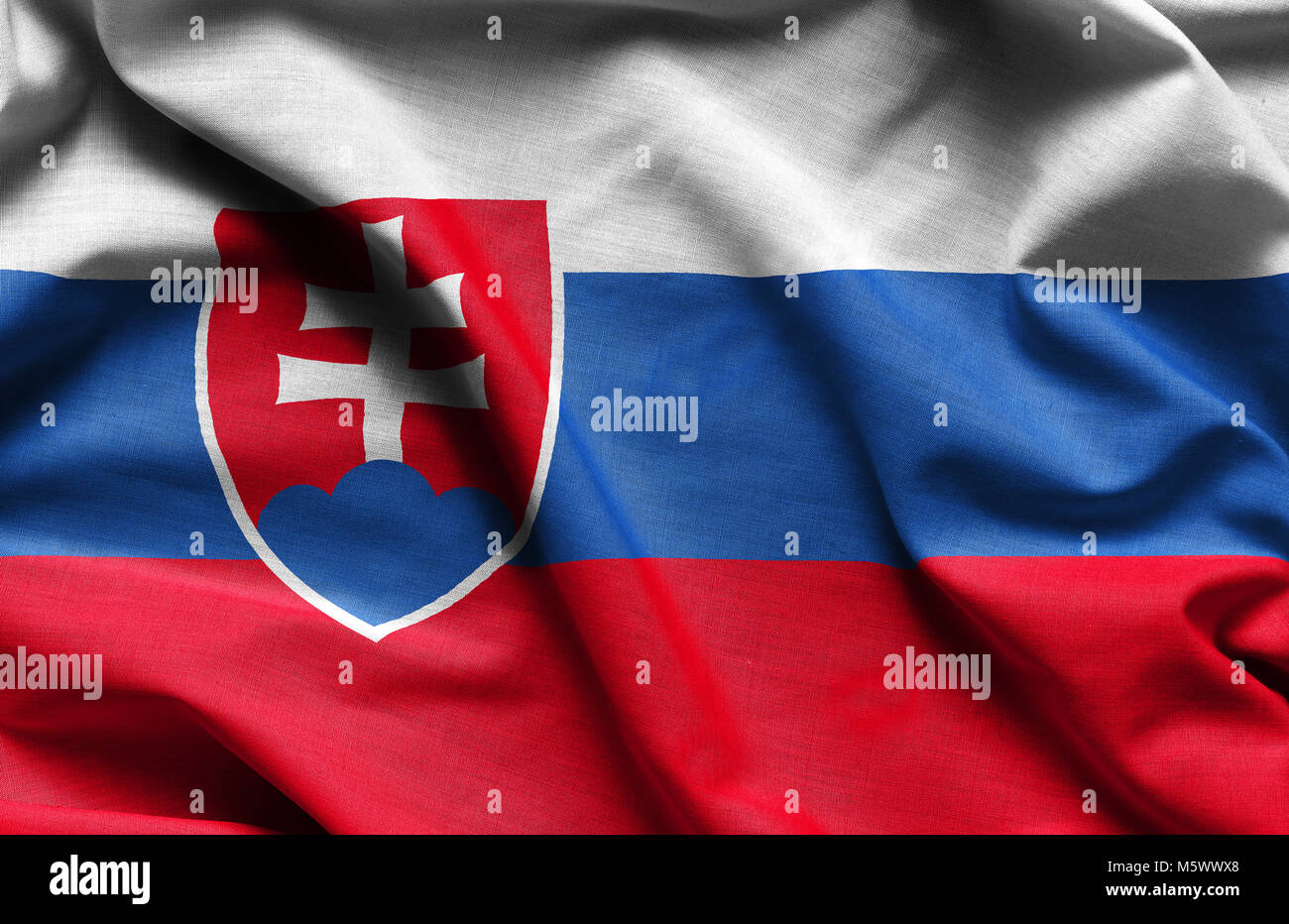 Slovakia Waving Flag Stock Photo - Alamy