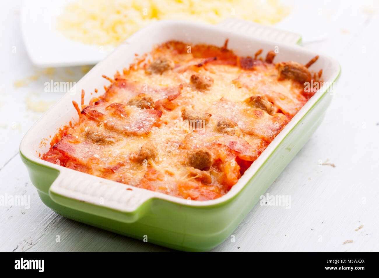 Cream Steamed Rice, put on white table Stock Photo - Alamy