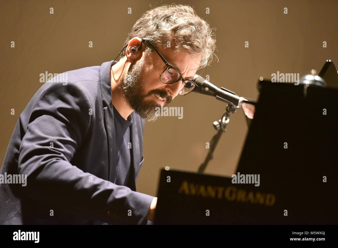 Naples, Italy. 26th Feb, 2018. Italian singer Dario Brunori of Brunori ...