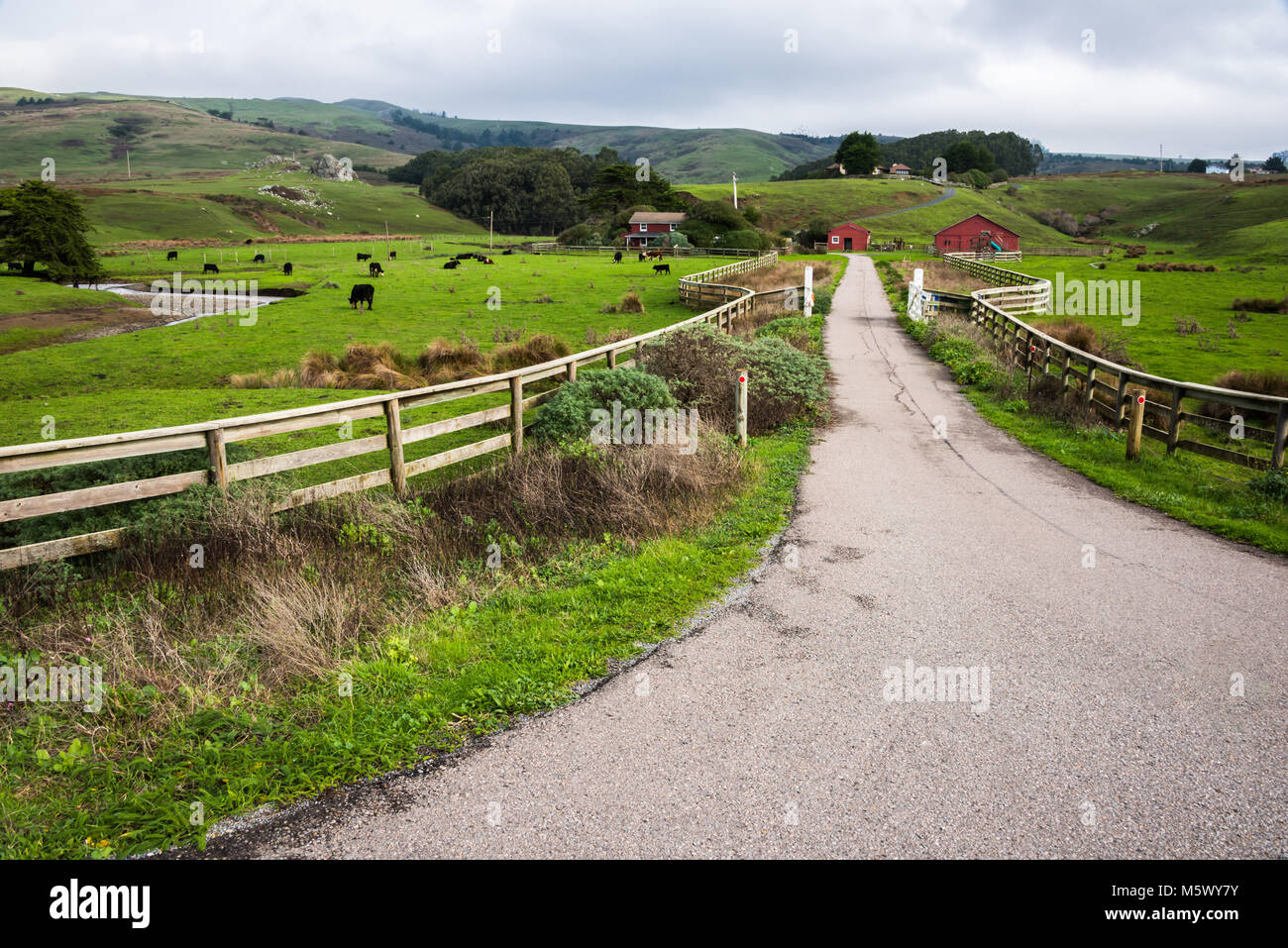 Bucolic Family Farm Landscape Stock Photo - Alamy