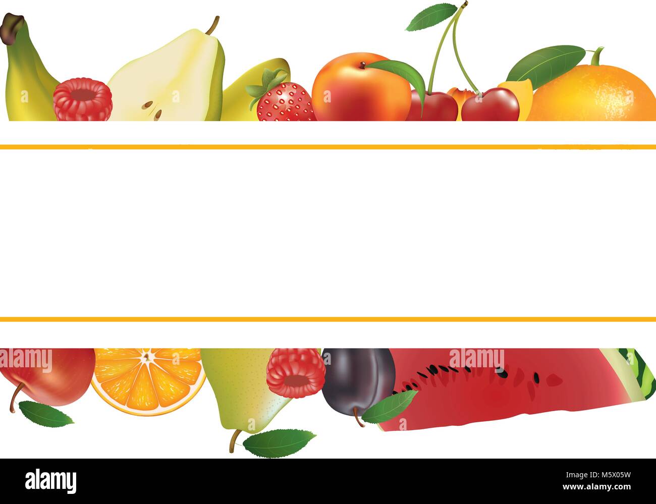 Fruits background banner, vector Stock Vector Image & Art - Alamy