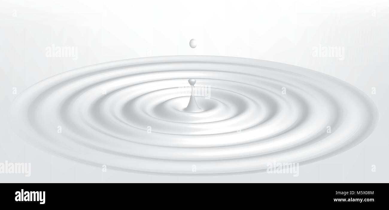 Milk splash 3d vector Stock Vector Images - Alamy