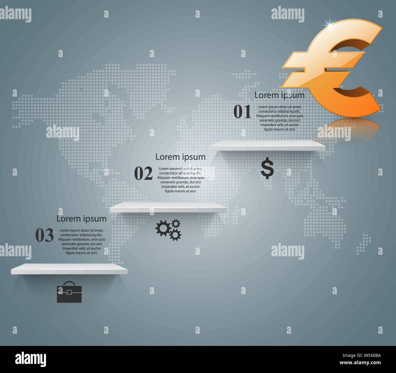 Euro icon. Business Infographics, Vector illustration Stock Vector ...