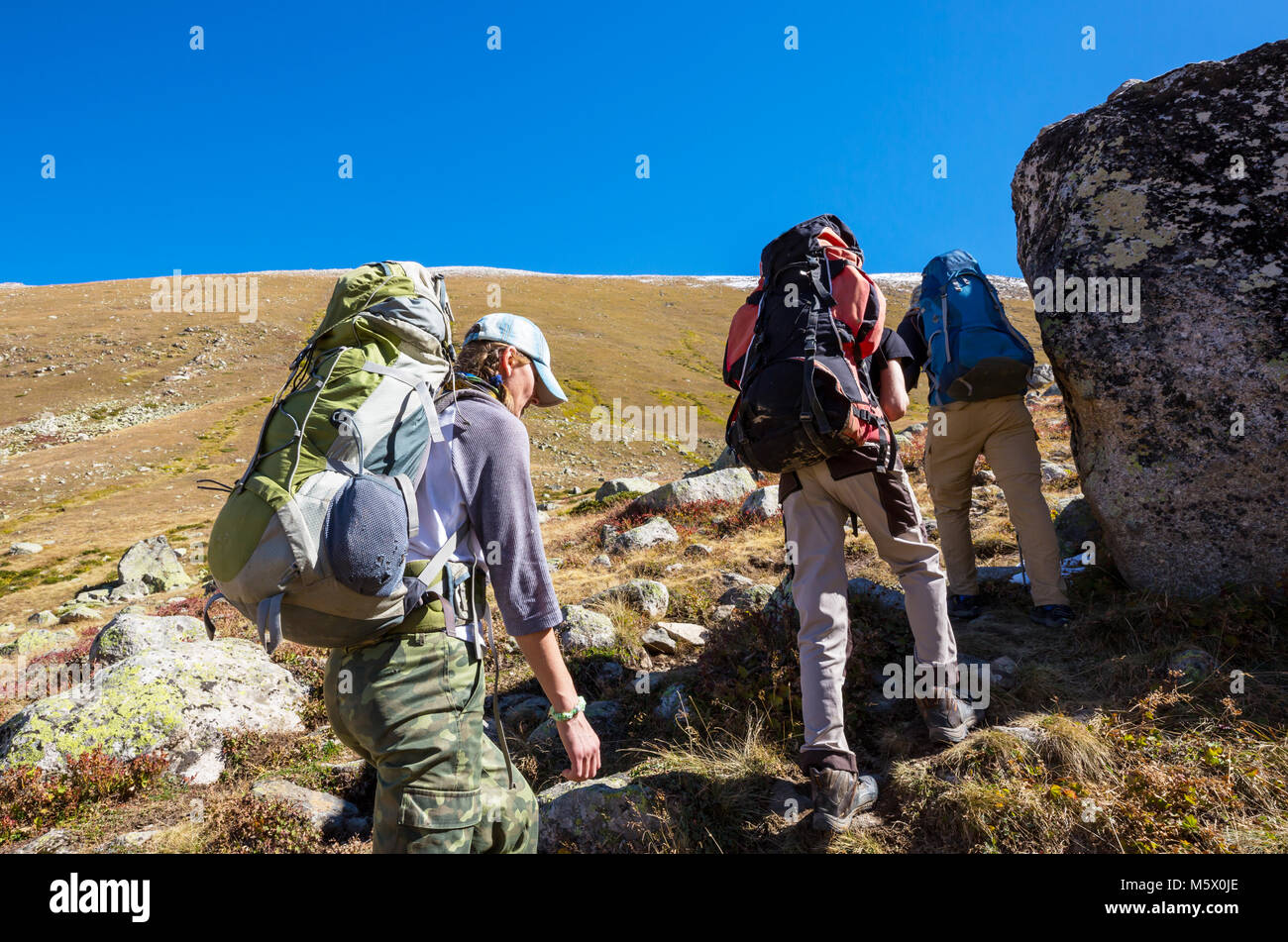 Hike in Kackar Mountains in eastern Turkey, autumn season Stock Photo ...