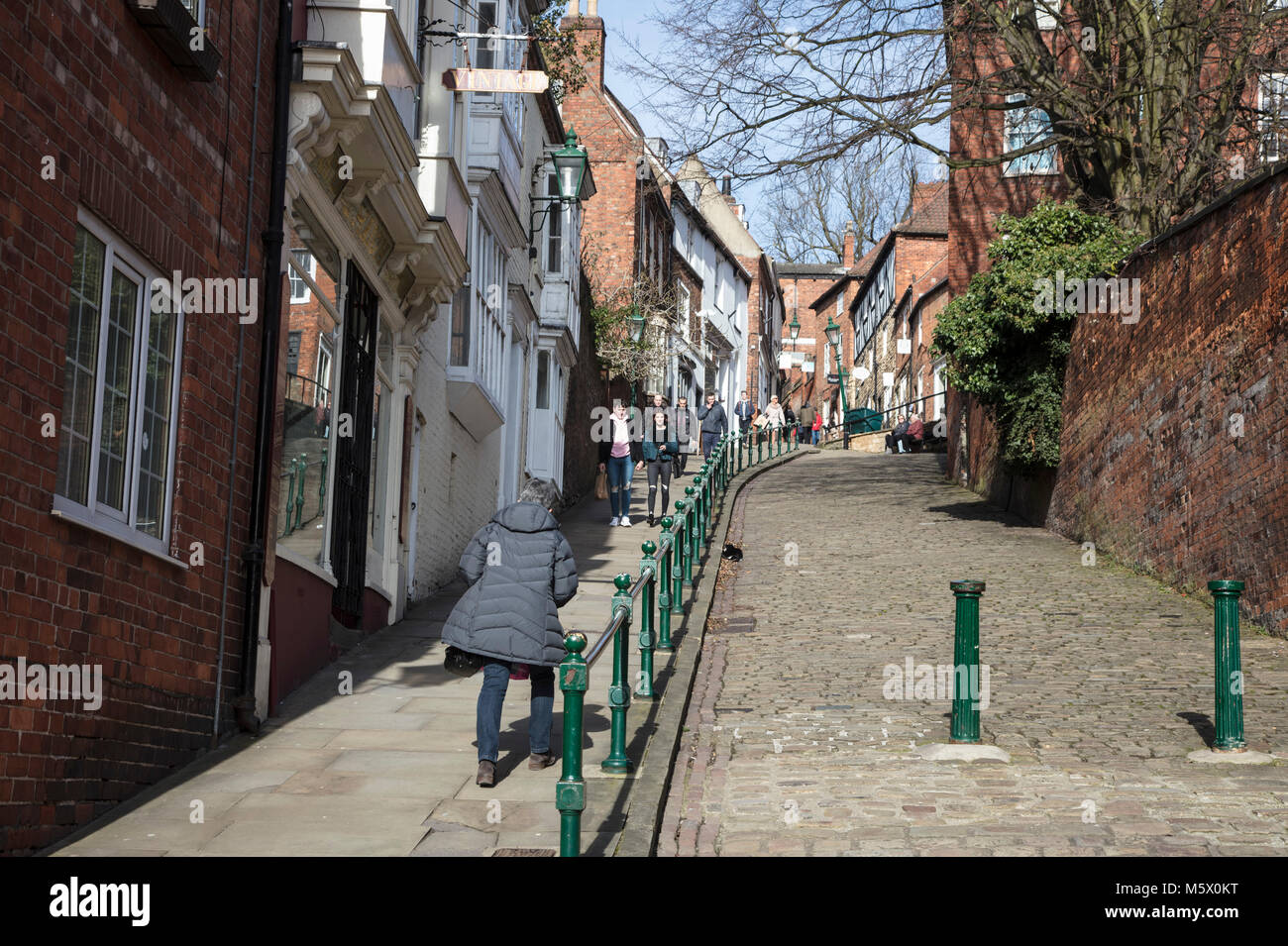 Steep Hill Lincoln Stock Photo - Alamy