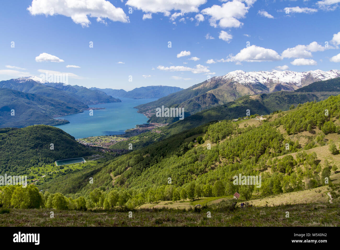 view of como lake in peglio italy Stock Photo - Alamy