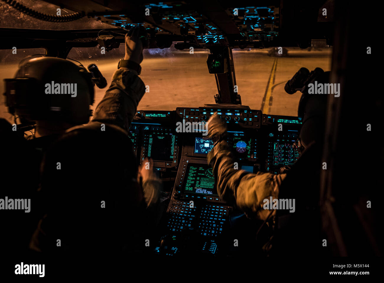 Aircrew members with the 8th Special Operations Squadron conduct pre ...