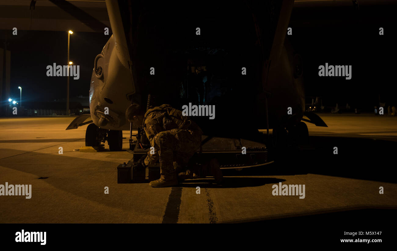 Aircrew members with the 8th Special Operations Squadron conduct pre ...