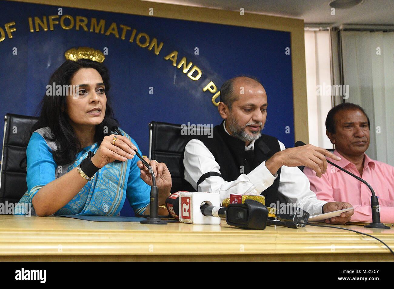 NEW DELHI, INDIA - FEBRUARY 26: IAS officers Pooja Joshi with Sandeep ...