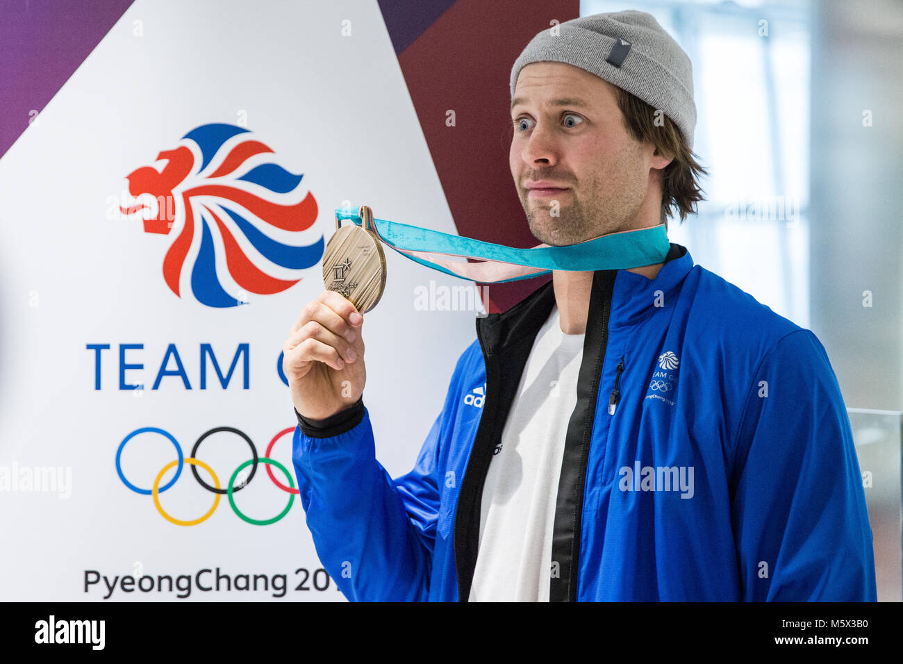 London, UK. 26th February, 2018. Billy Morgan displays his men's Big ...