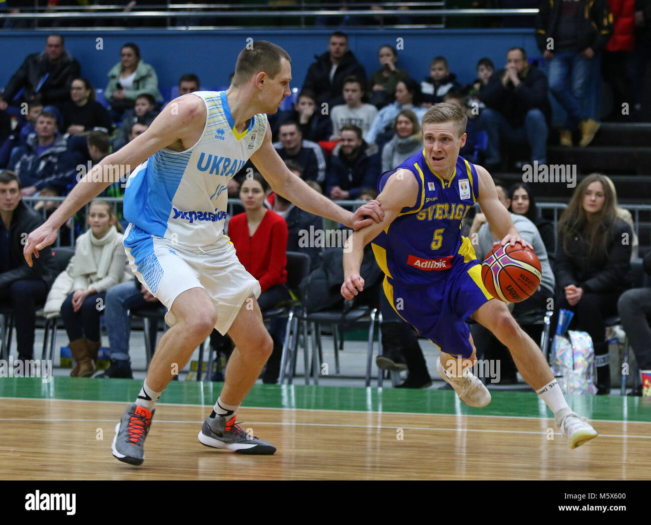 Kiev, Ukraine. 26th February 2018. Igor ZAYTSEV of Ukraine (L) and ...