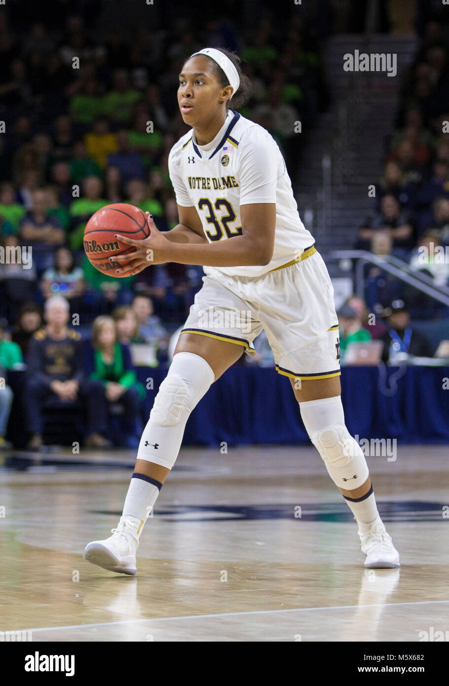 South Bend, Indiana, USA. 25th Feb, 2018. Notre Dame forward Danielle ...