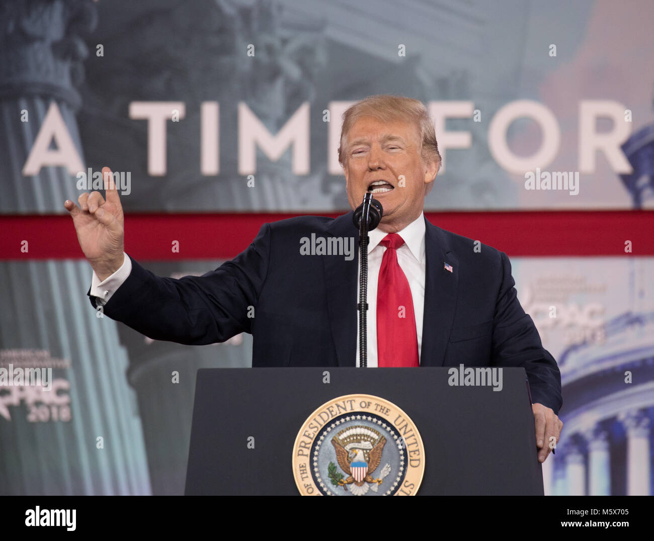 President Donald Trump went off script in a 75 minute speech to a ...