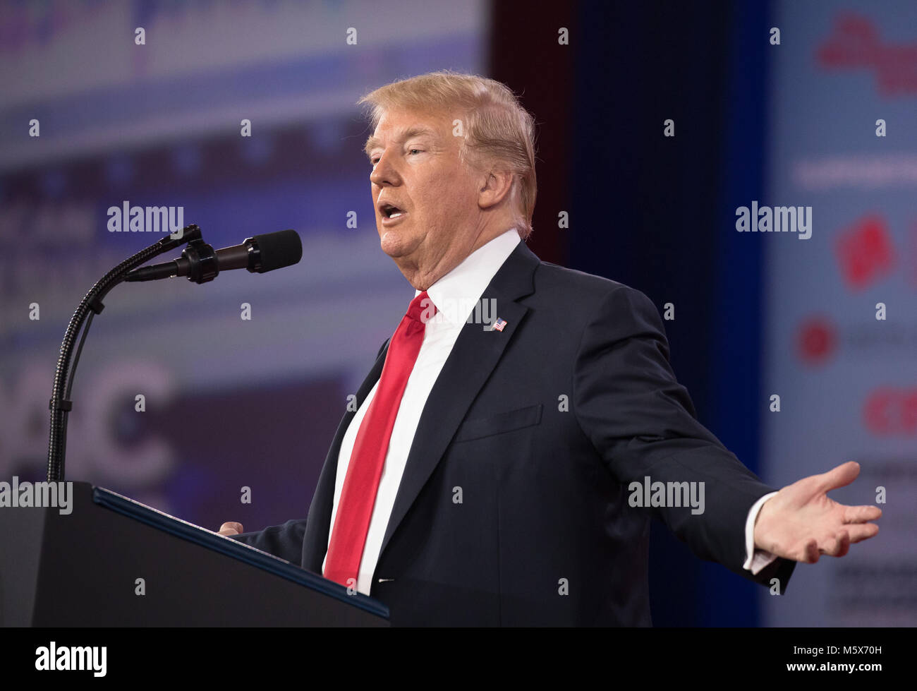 President Donald Trump went off script in a 75 minute speech to a ...