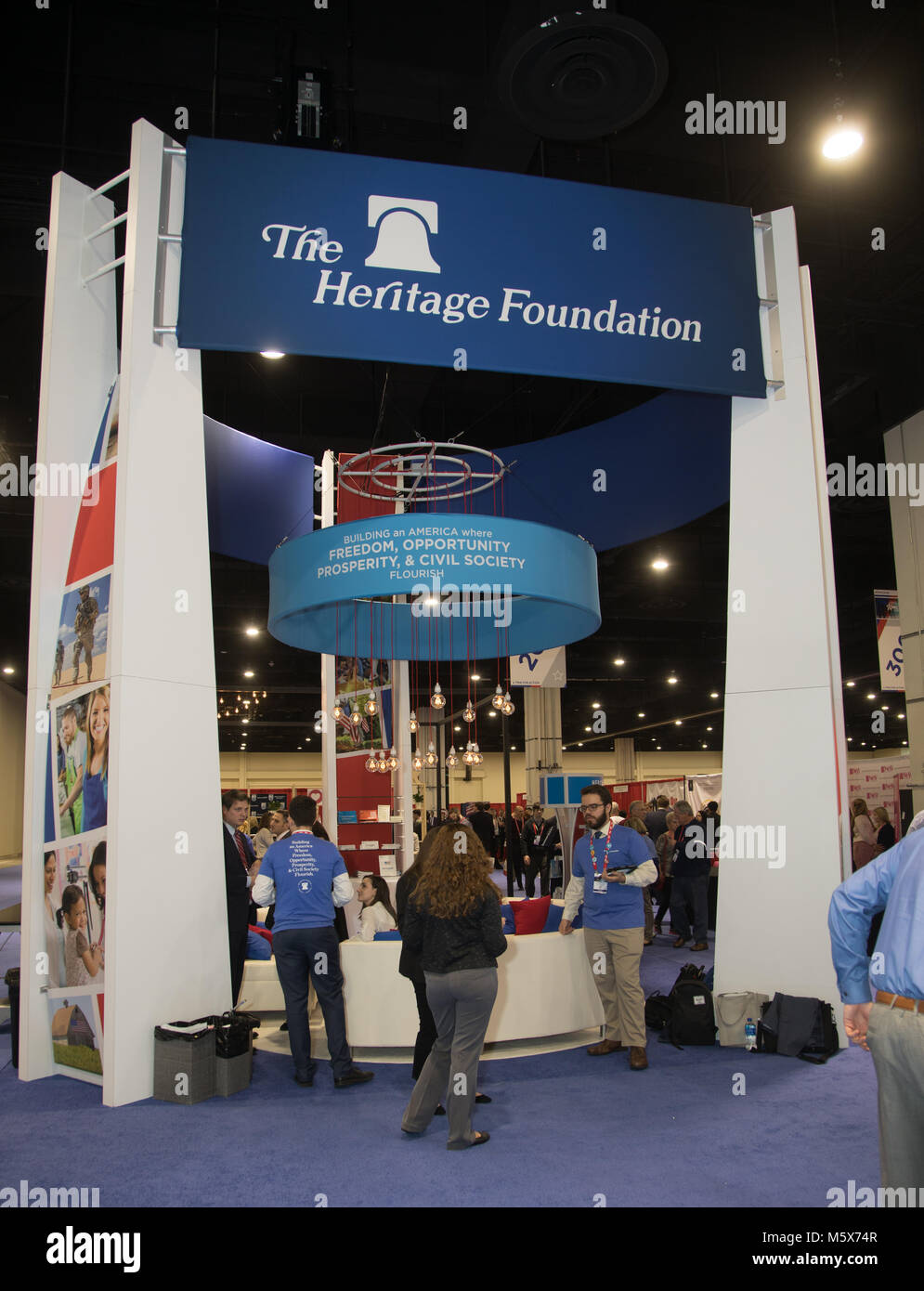 The Heritage Foundation booth at the 2018 Conservative Political Action ...