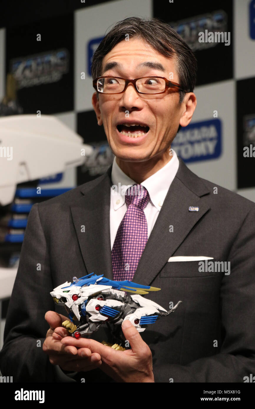 Tokyo, Japan. 27th Feb, 2018. Japan's toy giant Tomy new president ...
