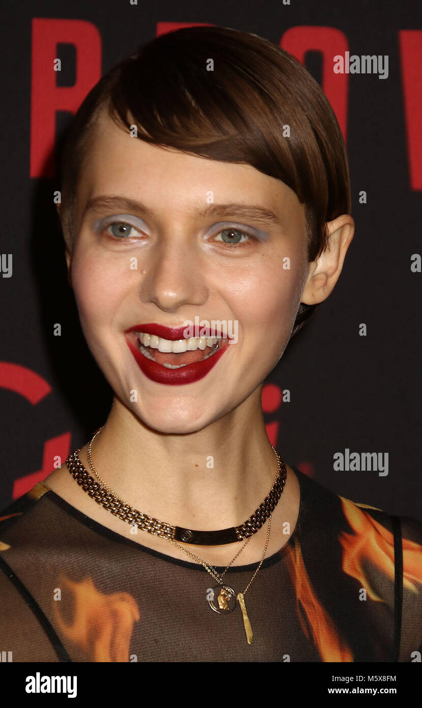 New York City, New York, USA. 26th Feb, 2018. Actress SASHA FROLOVA ...