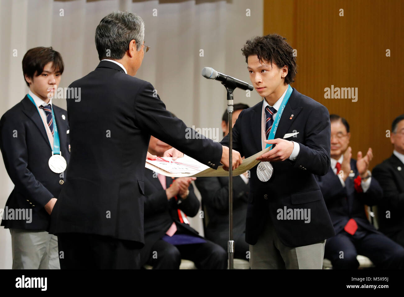 Tokyo, Japan. 27th Feb, 2018. Ayumu Hirano (JPN), February 27, 2018 : Pyeongchang 2018 Winter ...