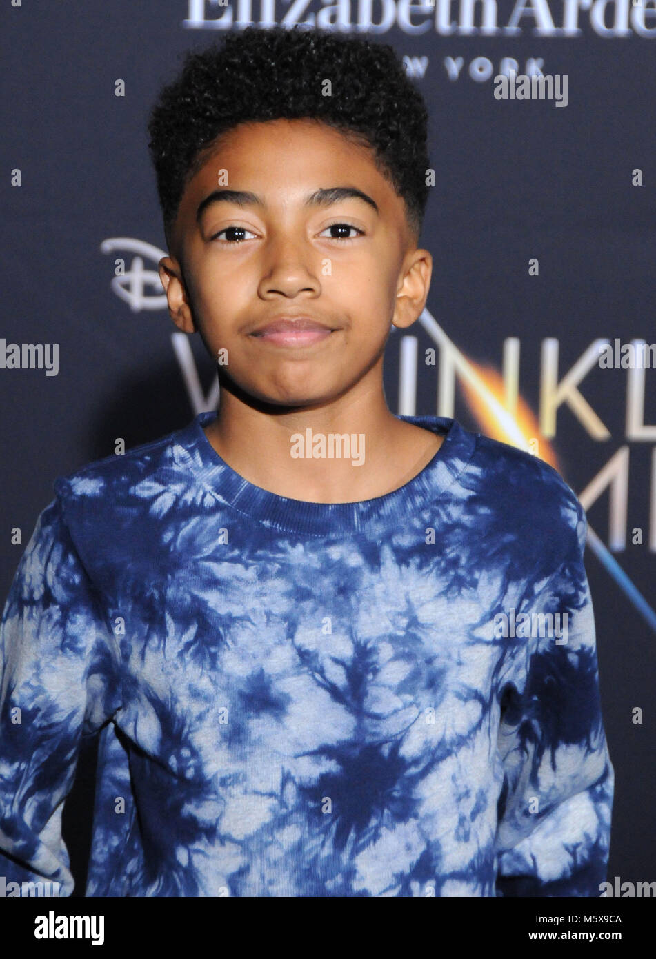 Los Angeles, USA. 26th Feb, 2018. Actor Miles Brown attends the World ...