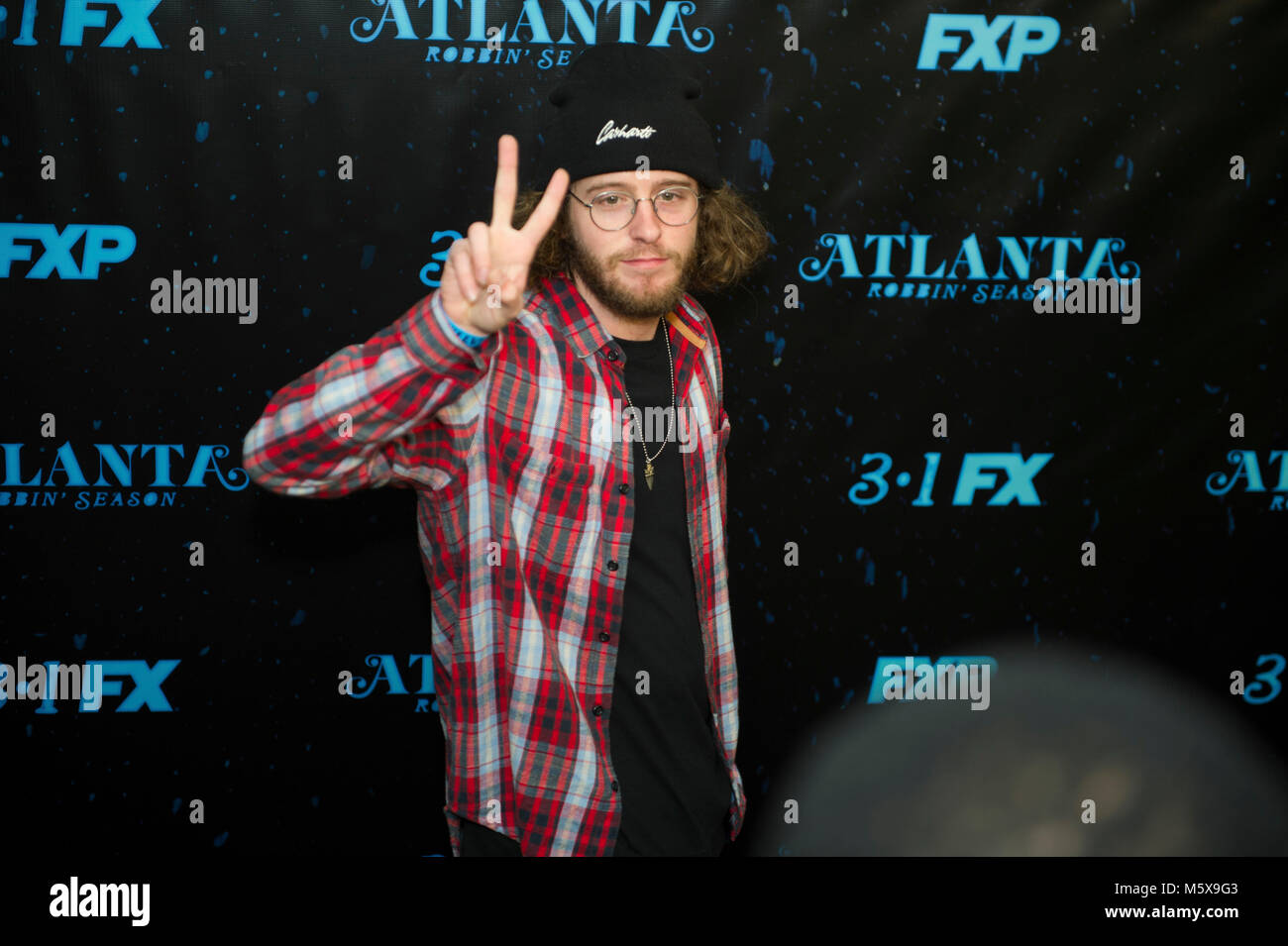 Atlanta, USA. 26th Feb, 2018. Dylan Cheek attends 'Atlanta Robbin ...