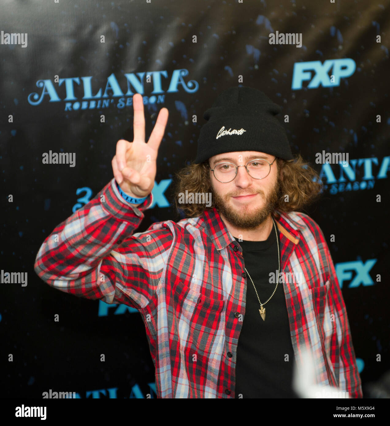 Atlanta, USA. 26th Feb, 2018. Dylan Cheek attends 'Atlanta Robbin ...