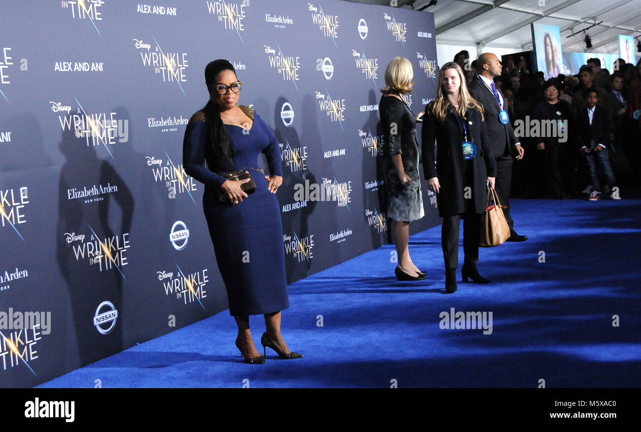 Los Angeles, USA. 26th Feb, 2018. Actress Oprah Winfrey attends the ...