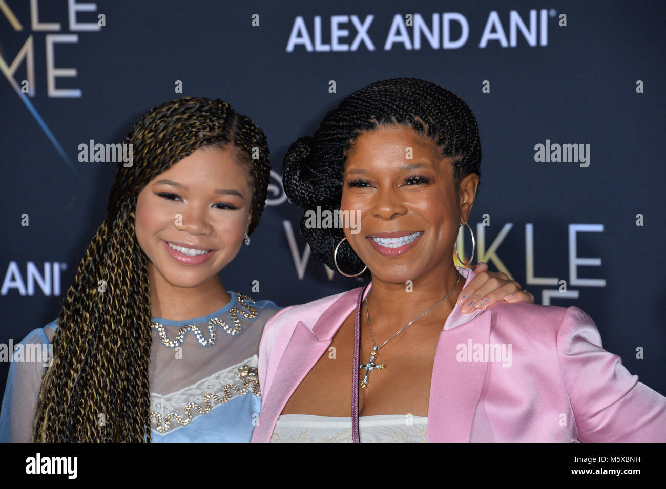 Los Angeles, USA. 26th Feb, 2018. Storm Reid & mother at the premiere ...