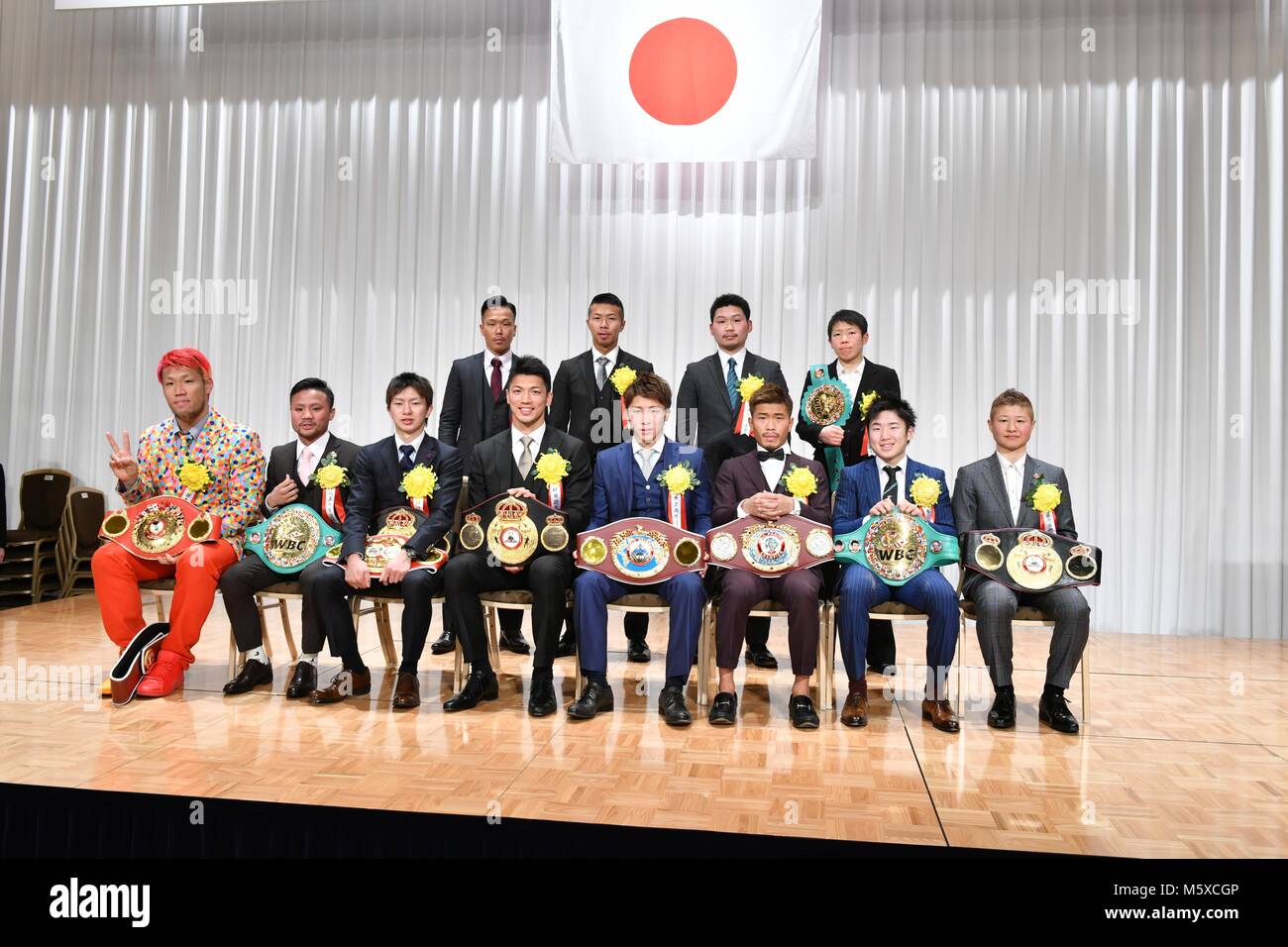 Tokyo, Japan. 9th Feb, 2018. Award winners Boxing : Japan's Boxer of ...
