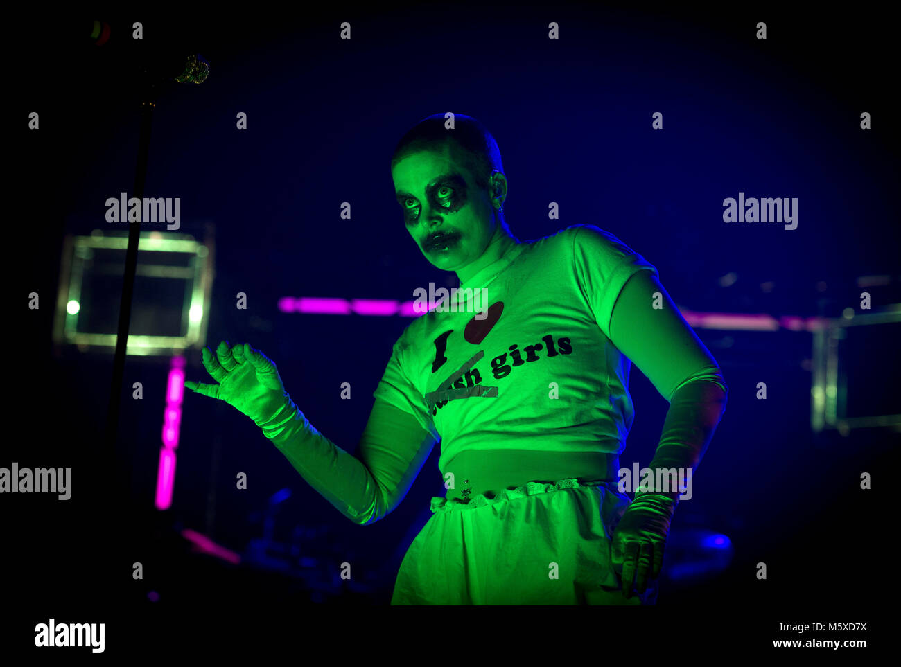 Karin Elisabeth Dreijer Andersson AKA Fever Ray performs on stage in ...