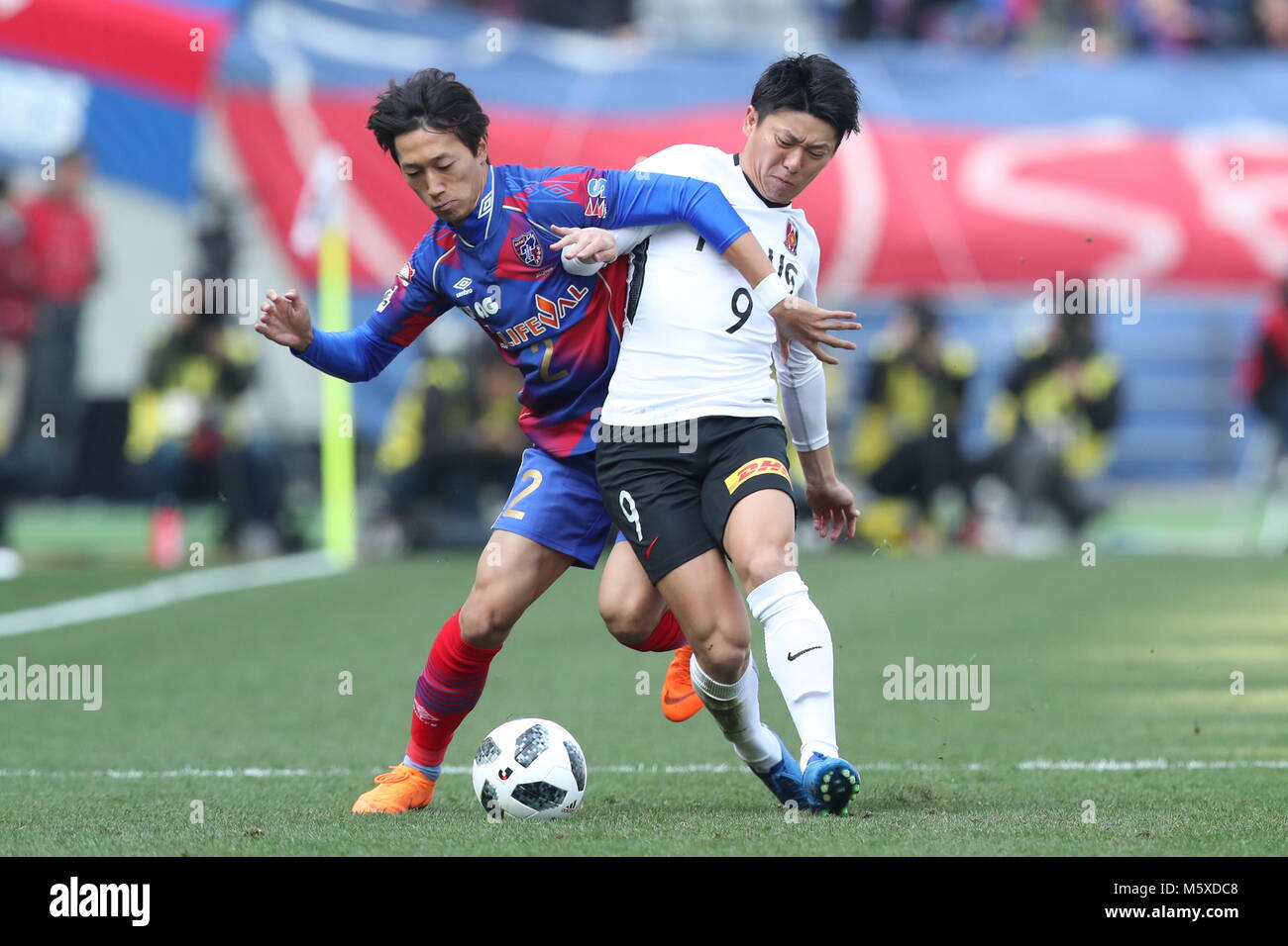 Tokyo, Japan. 24th Feb, 2018. Sei Muroya (FC Tokyo), Yuki Muto (Reds ...