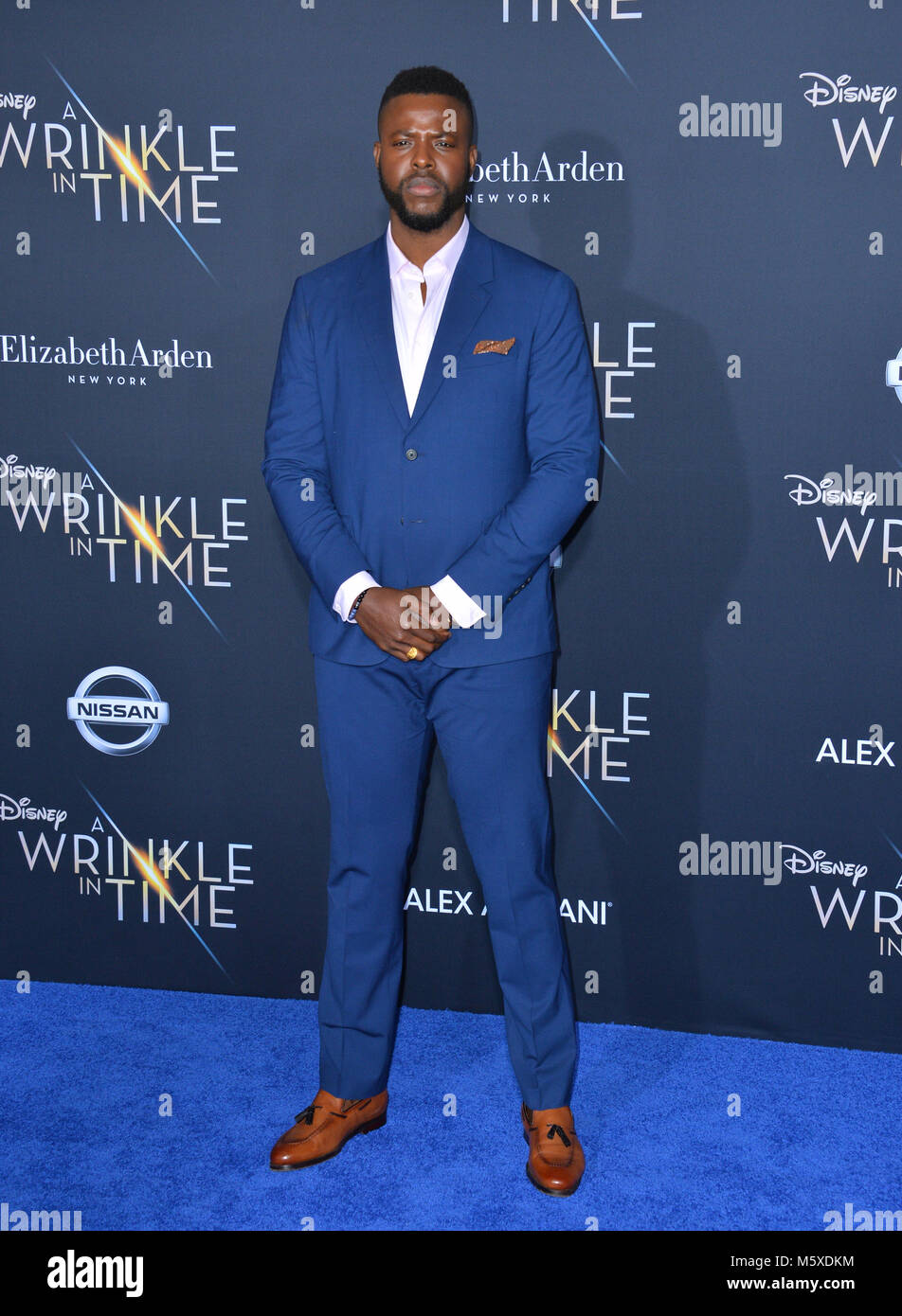 Los Angeles, USA. 26th Feb, 2018. Winston Duke at the premiere for "A ...