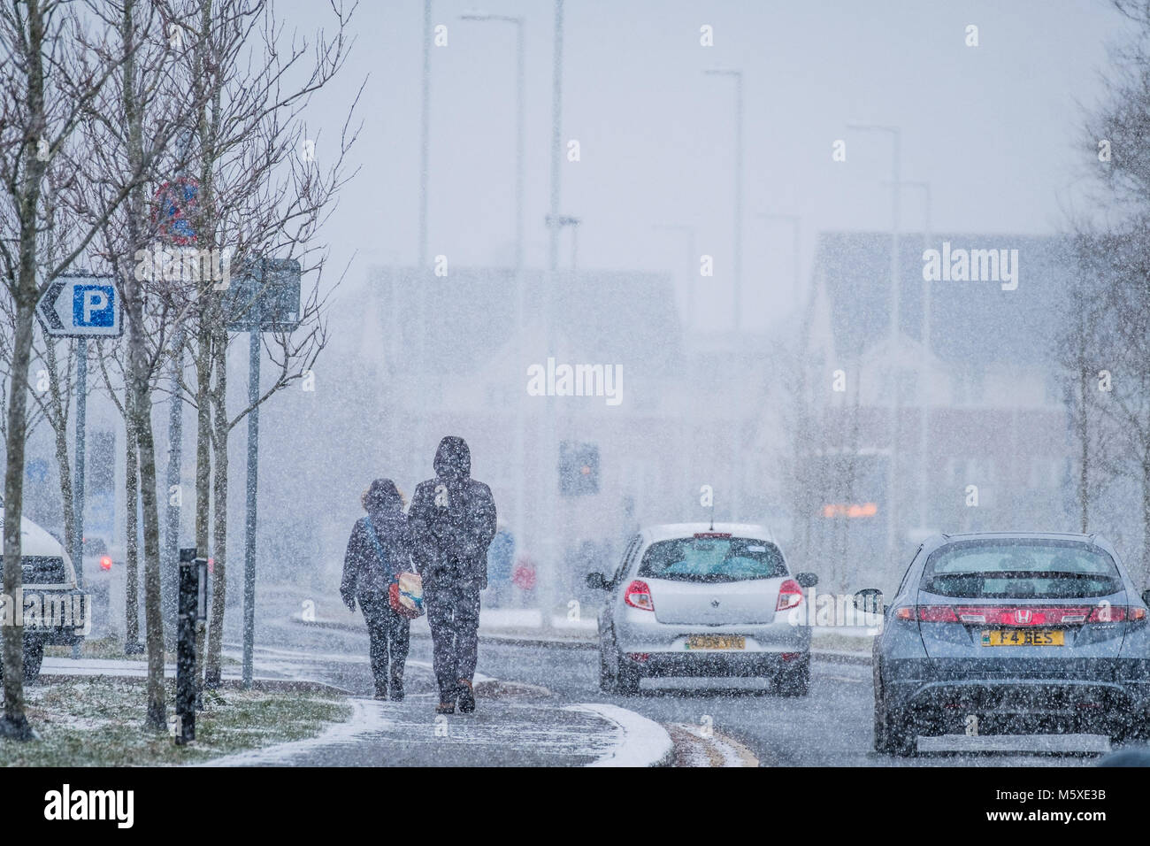 Aberystwyth Wales UK, Tuesday 27 Feb 2018 UK Weather: As the ‘Beast ...