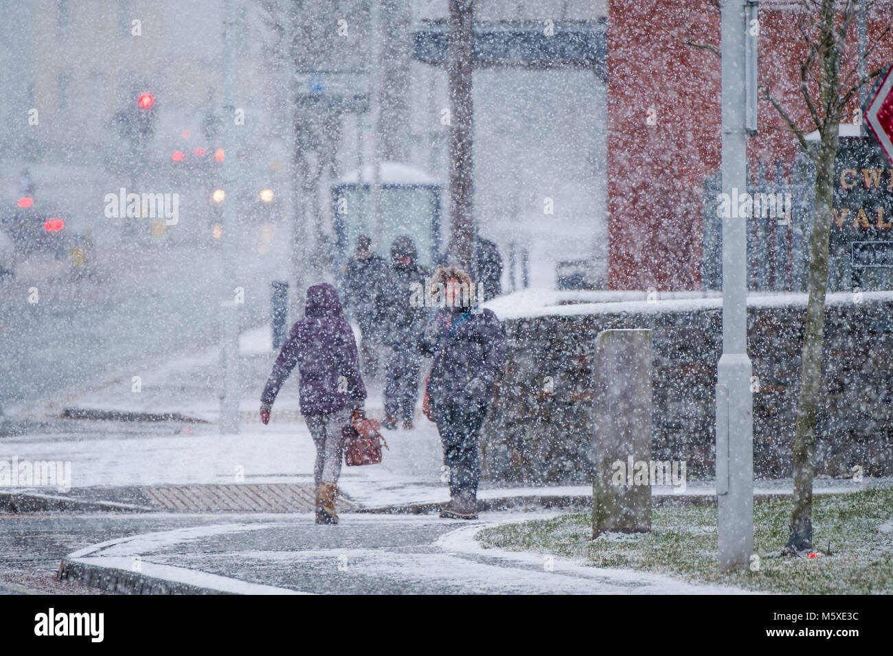 Aberystwyth Wales UK, Tuesday 27 Feb 2018 UK Weather: As the ‘Beast ...
